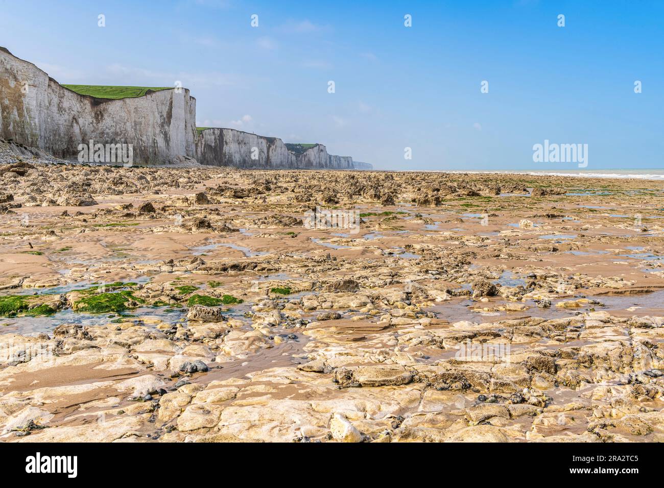 France, Somme, Baie de Somme, Ault, The plain at the bottom of the ...