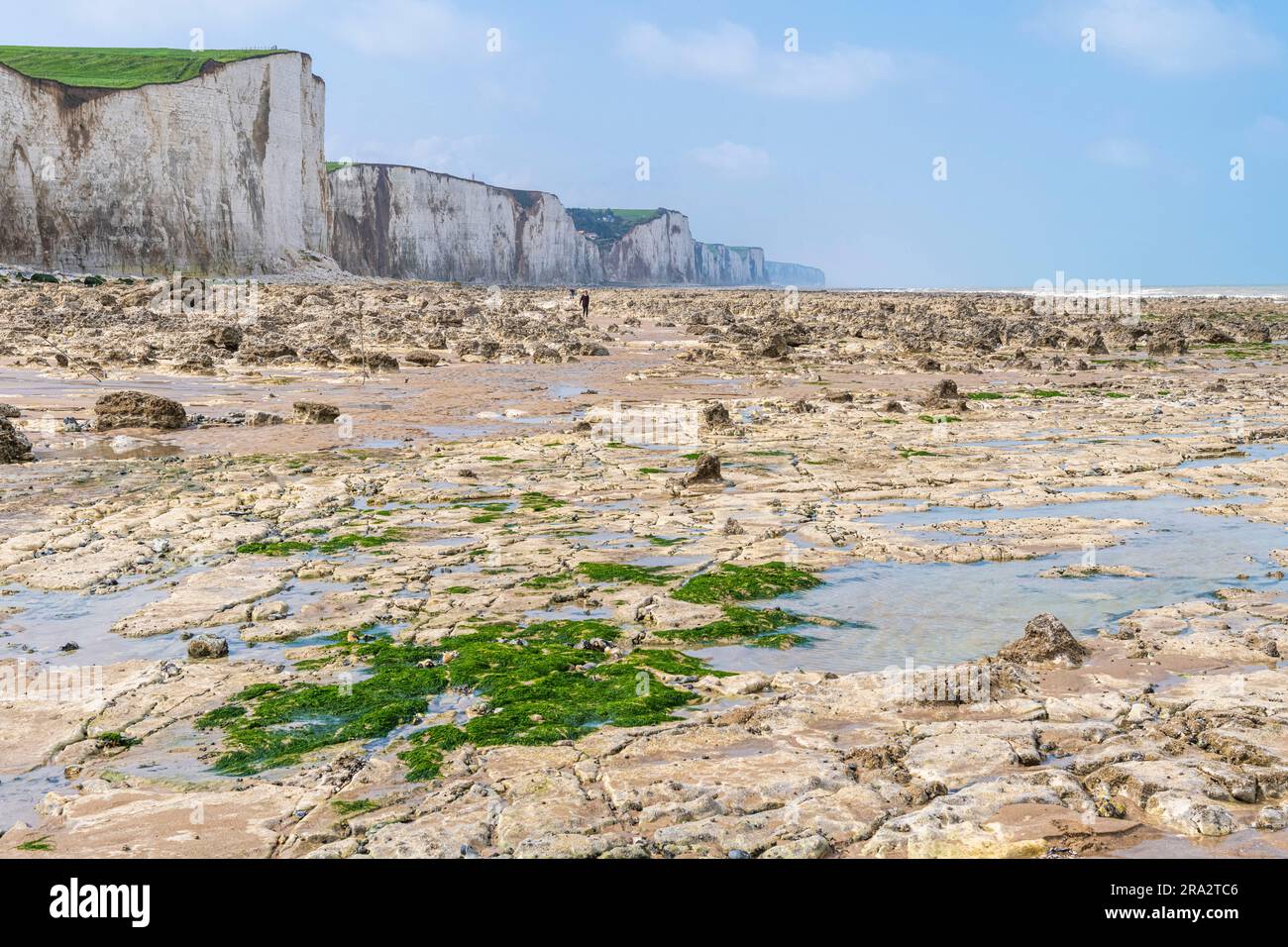 France, Somme, Baie de Somme, Ault, The plain at the bottom of the ...