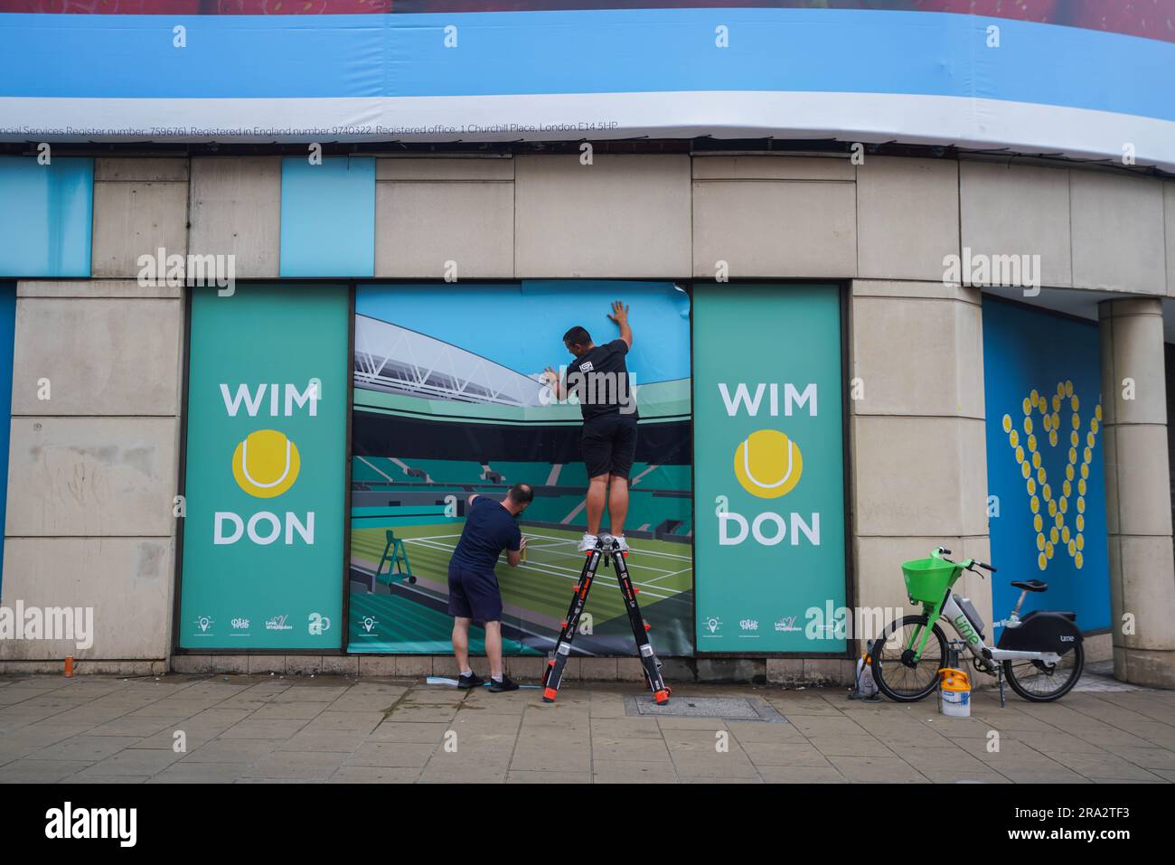 London UK. 30 June 2023 The exterior of a shop iin wimbledon town ...