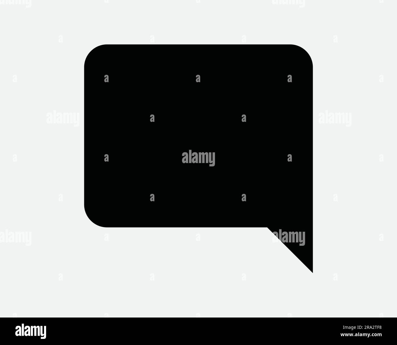 Chat Icon. Speech Bubble Conversation Dialogue Text Message Comment Talk Dialog Forum Box. Black ...