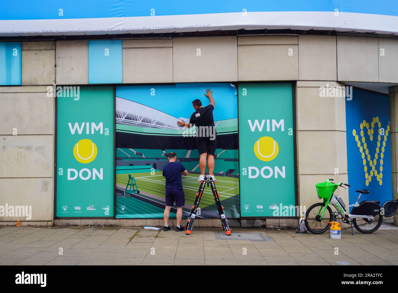 London UK. 30 June 2023 The exterior of a shop iin wimbledon town ...