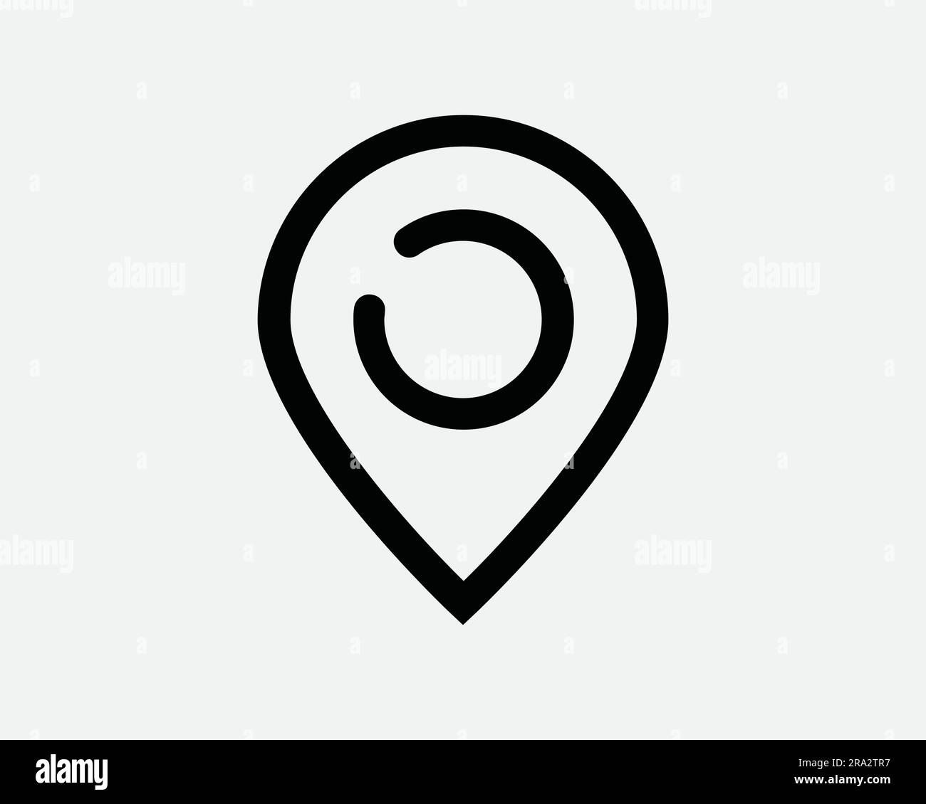 Location Pin Line Icon. GPS Navigation Position Point Pointer Map ... Location Pin Line Icon. GPS Navigation Position Point Pointer Map ...