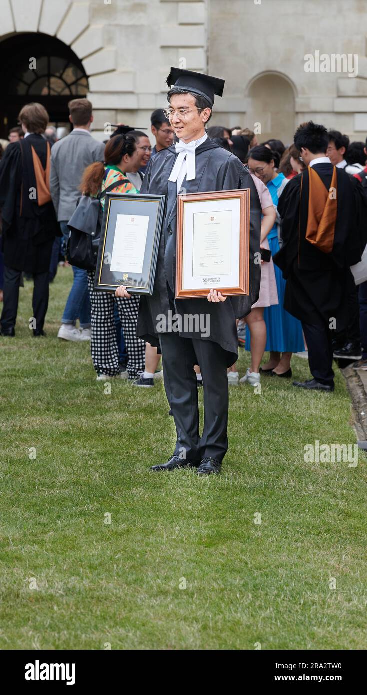 A student from Emmanuel College, University of Cambridge, England ...