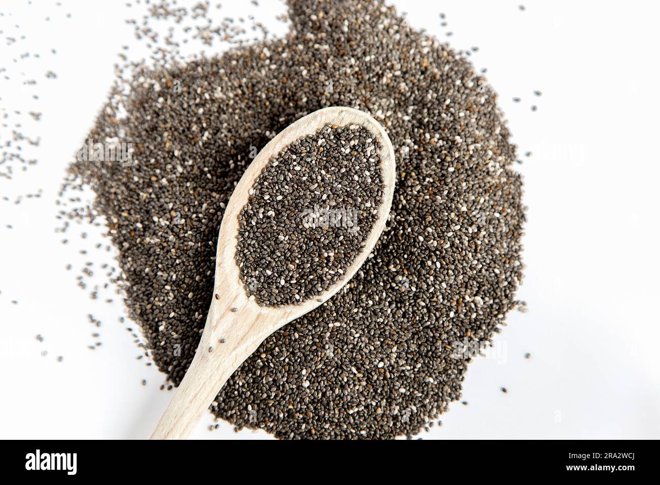 Chia seeds from the Salvia hispanica plant. Very healthy functional ...