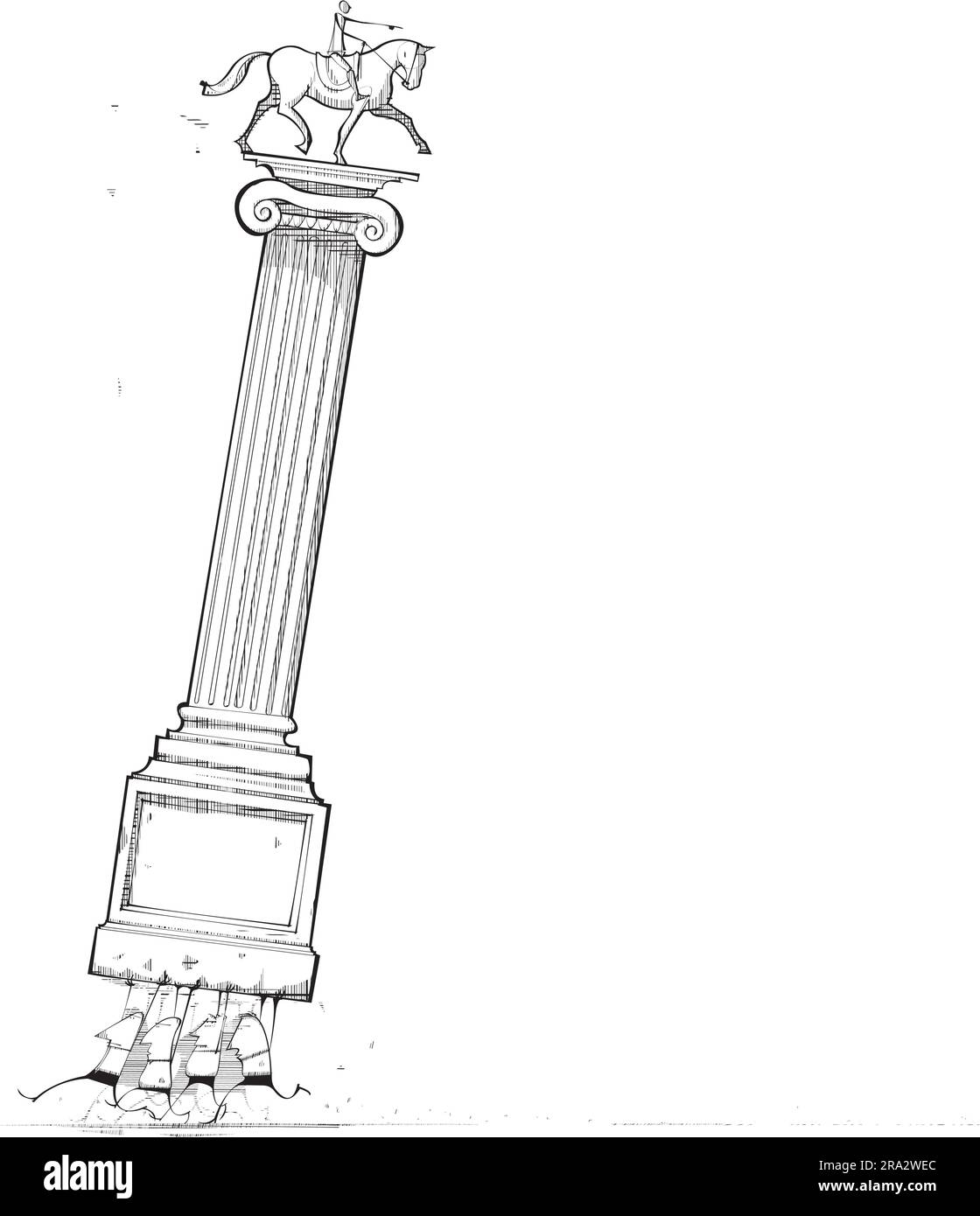 Statue with mobile phone Stock Vector Images - Alamy