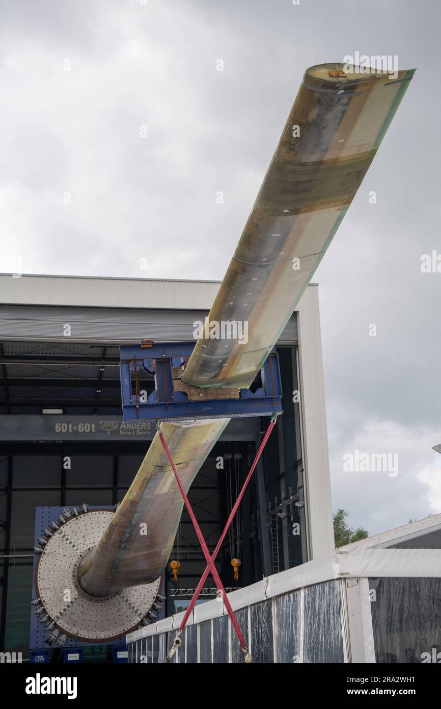Bremerhaven, Germany. 30th June, 2023. A test rig for wind turbine ...