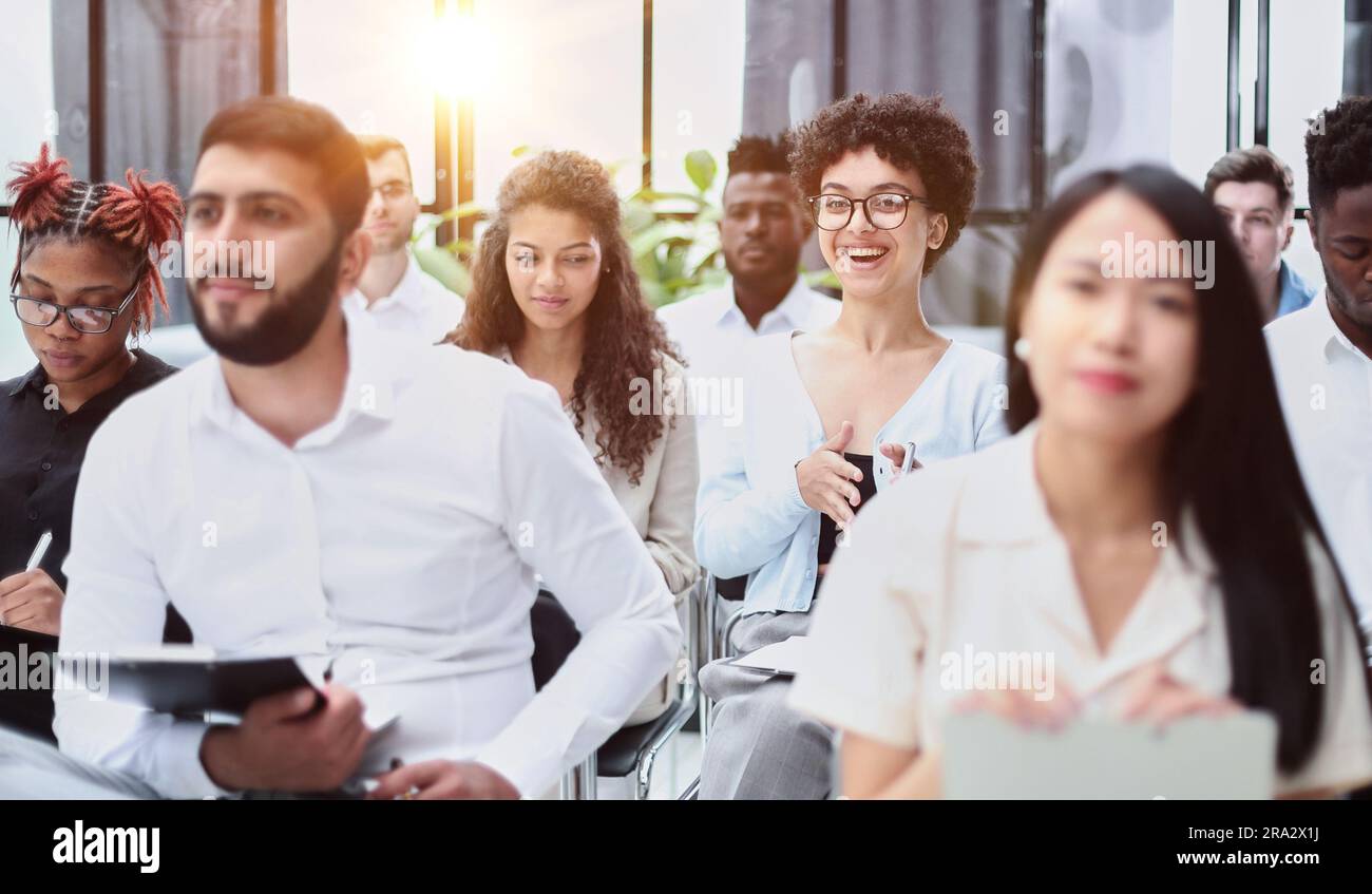 professionals having training class in the office Stock Photo - Alamy