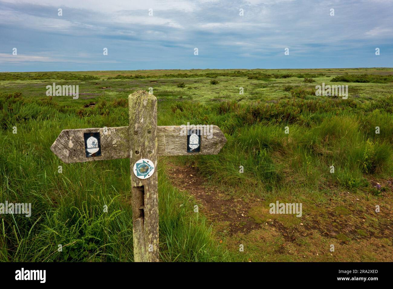 Norfolk Coast Path Sign Stock Photo - Alamy