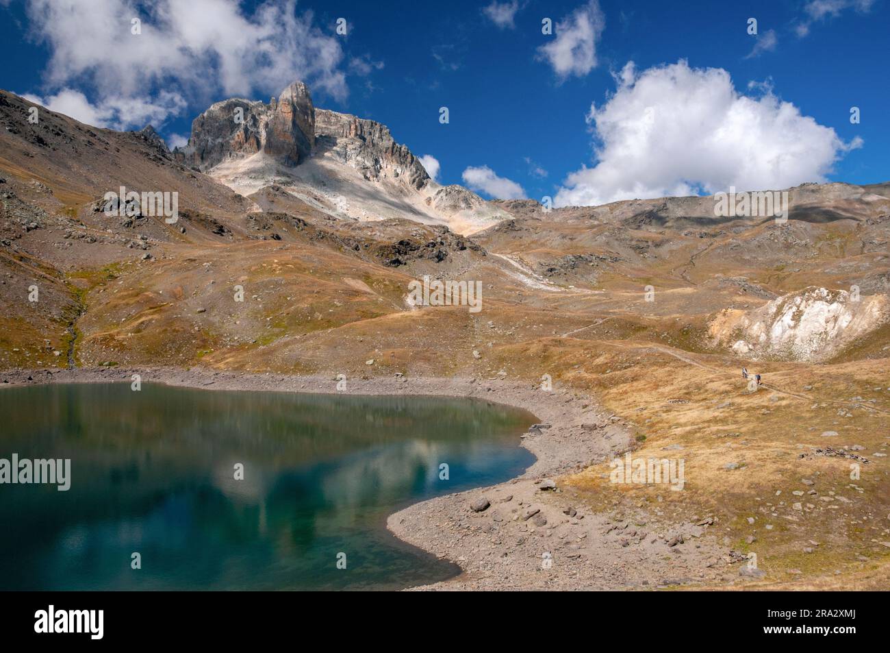 ‘Lac Rond’ lake part of the lakes of Sainte Marguerite with the ‘White ...