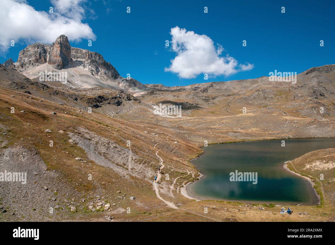 ‘Lac Long’ lake part of the lakes of Sainte Marguerite with the ‘White ...