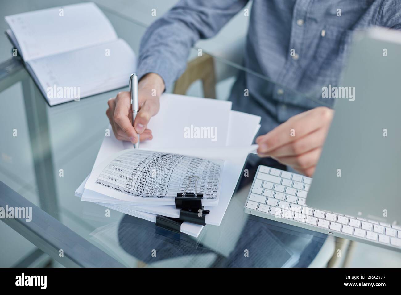 Close up notebook paperwork hi-res stock photography and images - Alamy