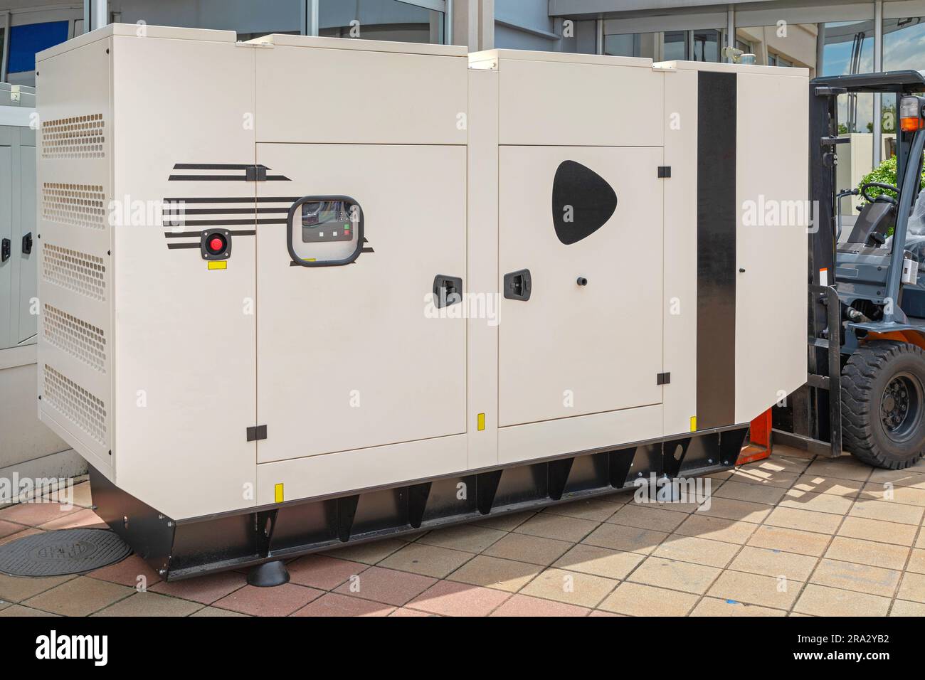 Large Diesel Electric Power Generator Forklift Truck Stock Photo - Alamy