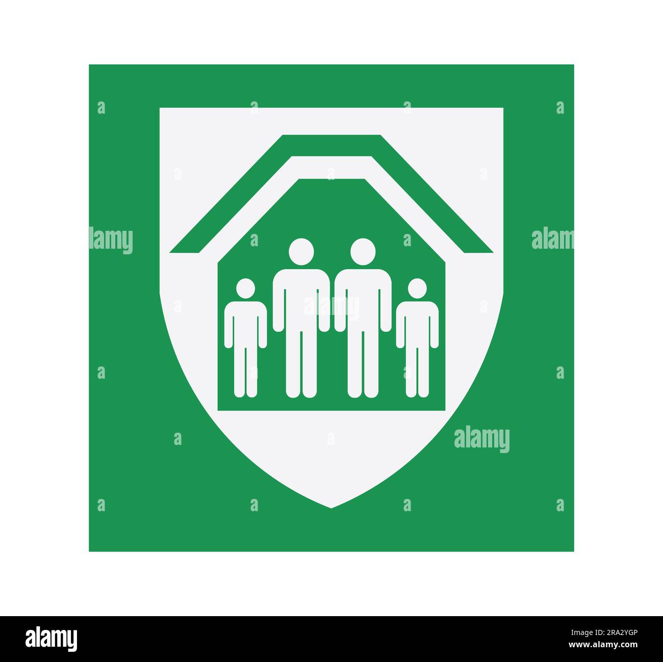 Isolated Protection Safe Shelter Symbol. Vector Illustration Stock ...