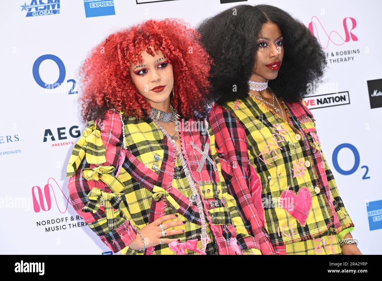 London, UK. 30 June 2023. The Nova Twins attending the Nordoff Robbins ...