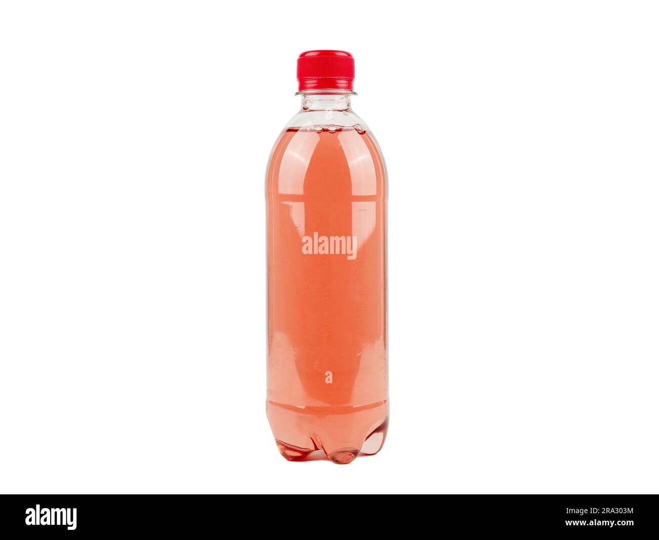 Raspberry vitamin water isolated on white background. Raspberry drink ...