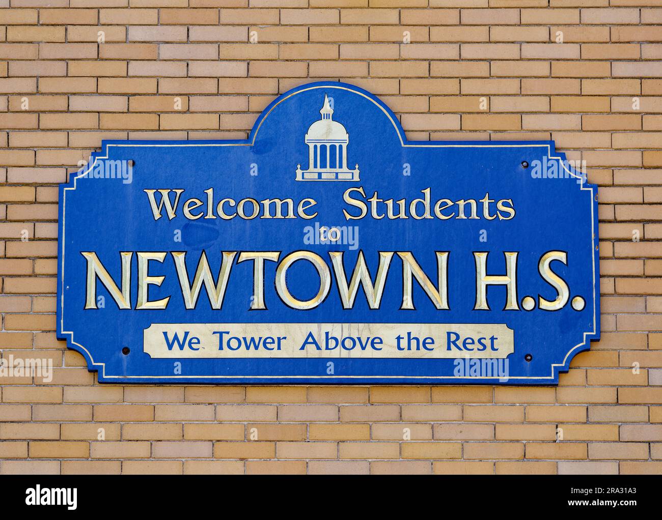 Newtown High School in Queens, NY, was built in stages: Flemish Revival ...