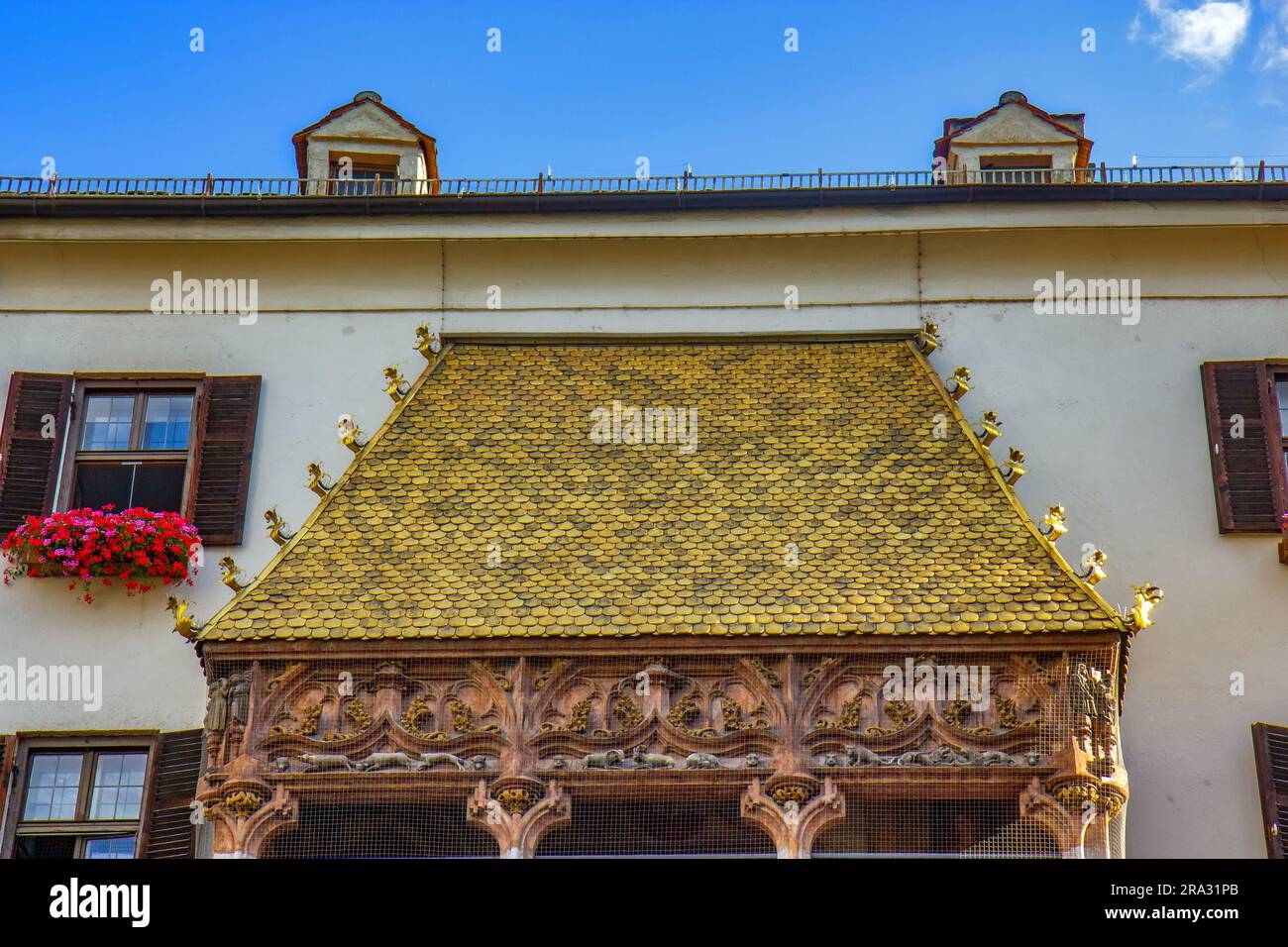 View of the famous golden roof in Innsbruck, Austria Stock Photo - Alamy