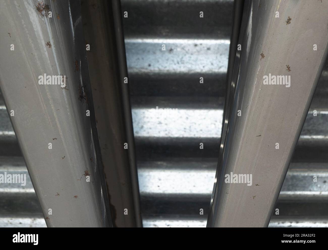 Metals panels and bars close up Stock Photo - Alamy