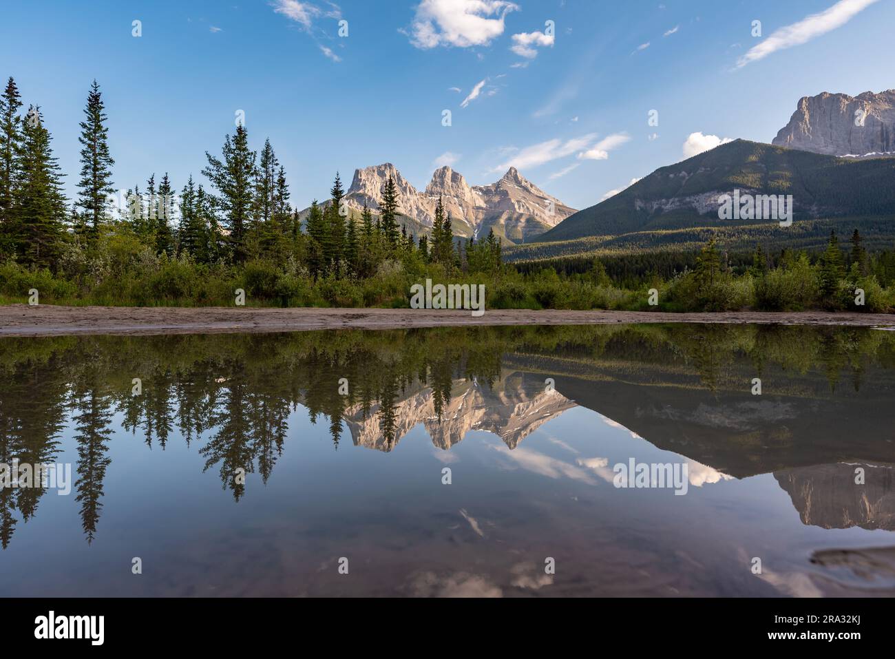 Incredible nature scenery outside of Banff National Park during summer ...