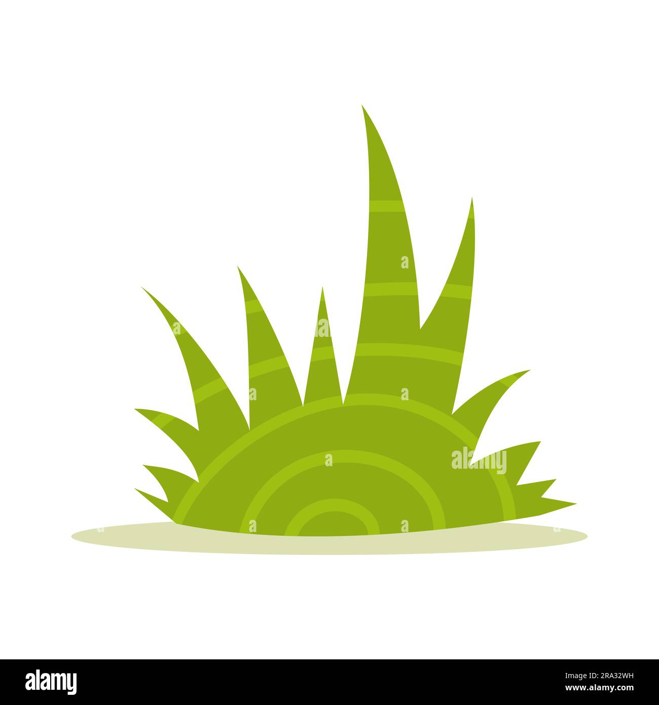 Thick lush green garden grass bush, shrub Stock Vector Image & Art - Alamy