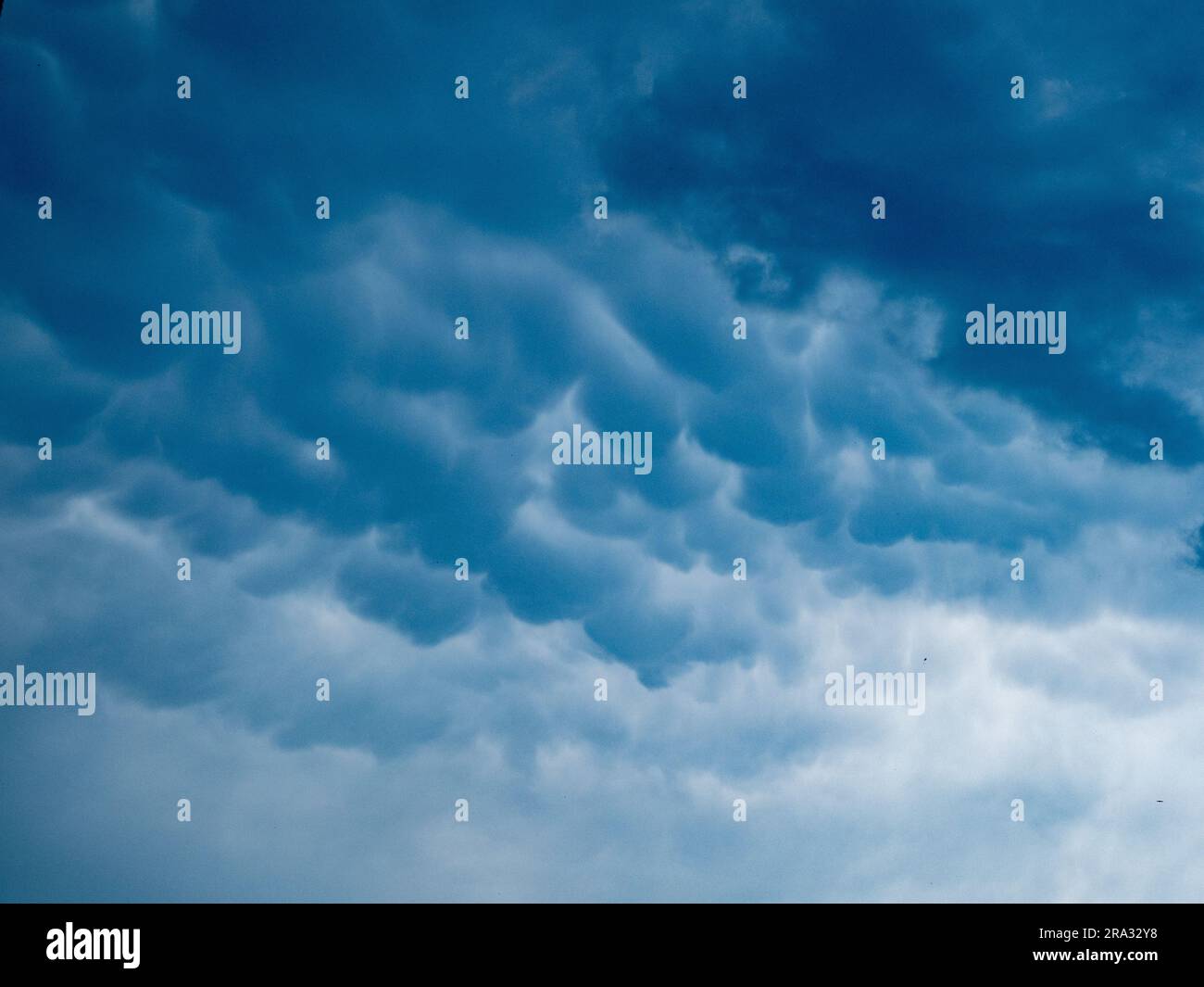 A rare species of Mammatus clouds. Clouds in the sky Stock Photo - Alamy