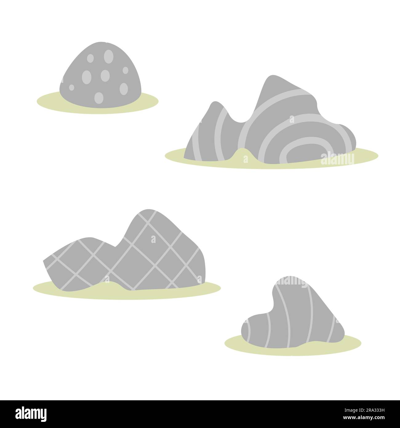 Set with stones Cut Out Stock Images & Pictures - Alamy