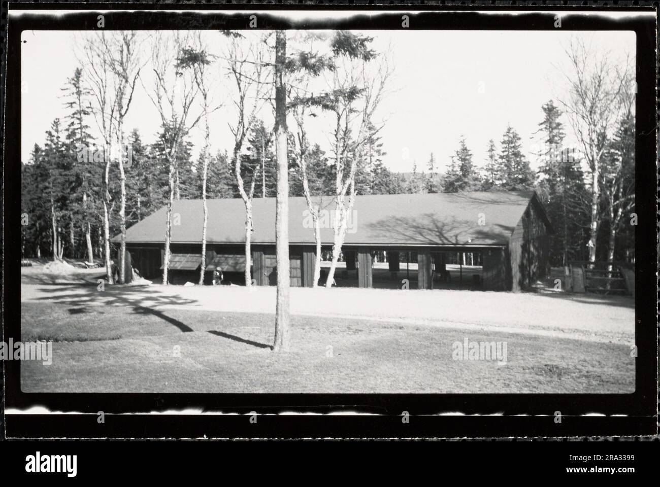 Building with Doors Open, Naval Security Group Activity, Winter Harbor ...