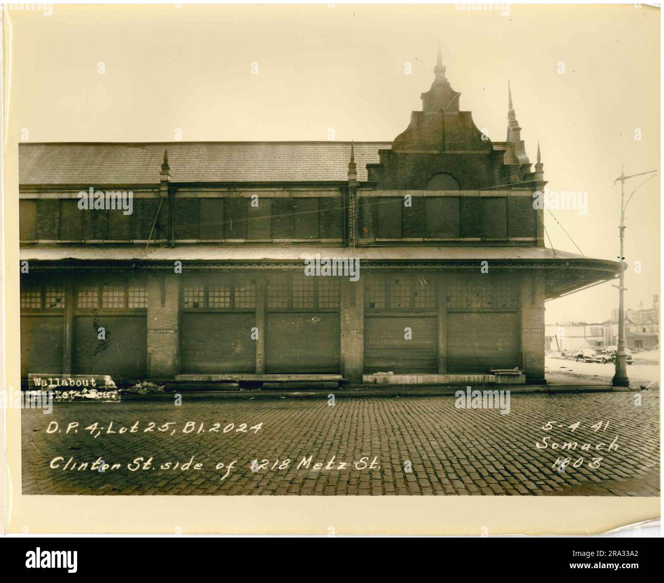 Photograph of exterior Wallabout Market, D.P. 4, Lot 25, Building 2024 ...