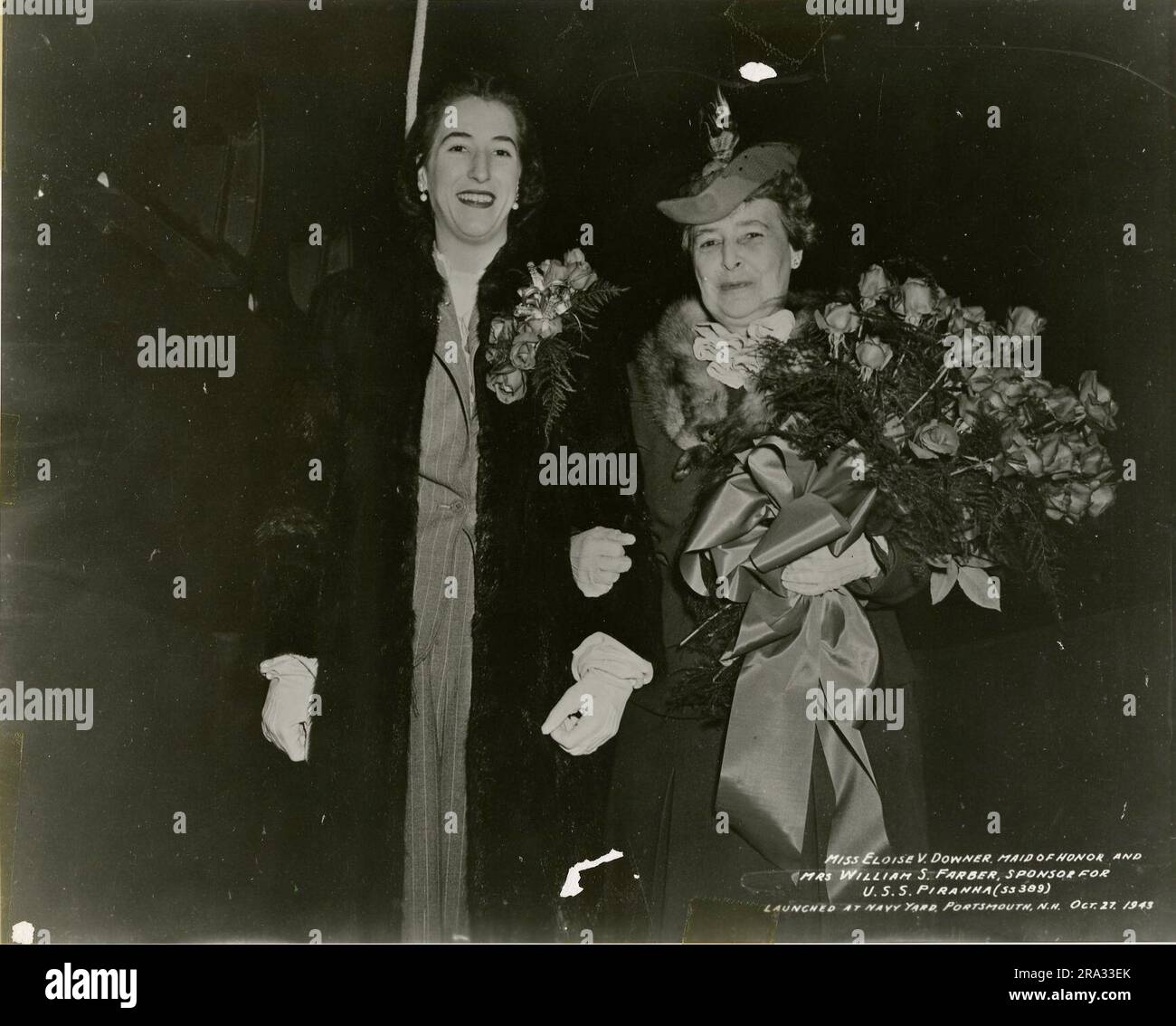 Miss Eloise V. Downer and Mrs. William S. Farber at the Launch of the ...