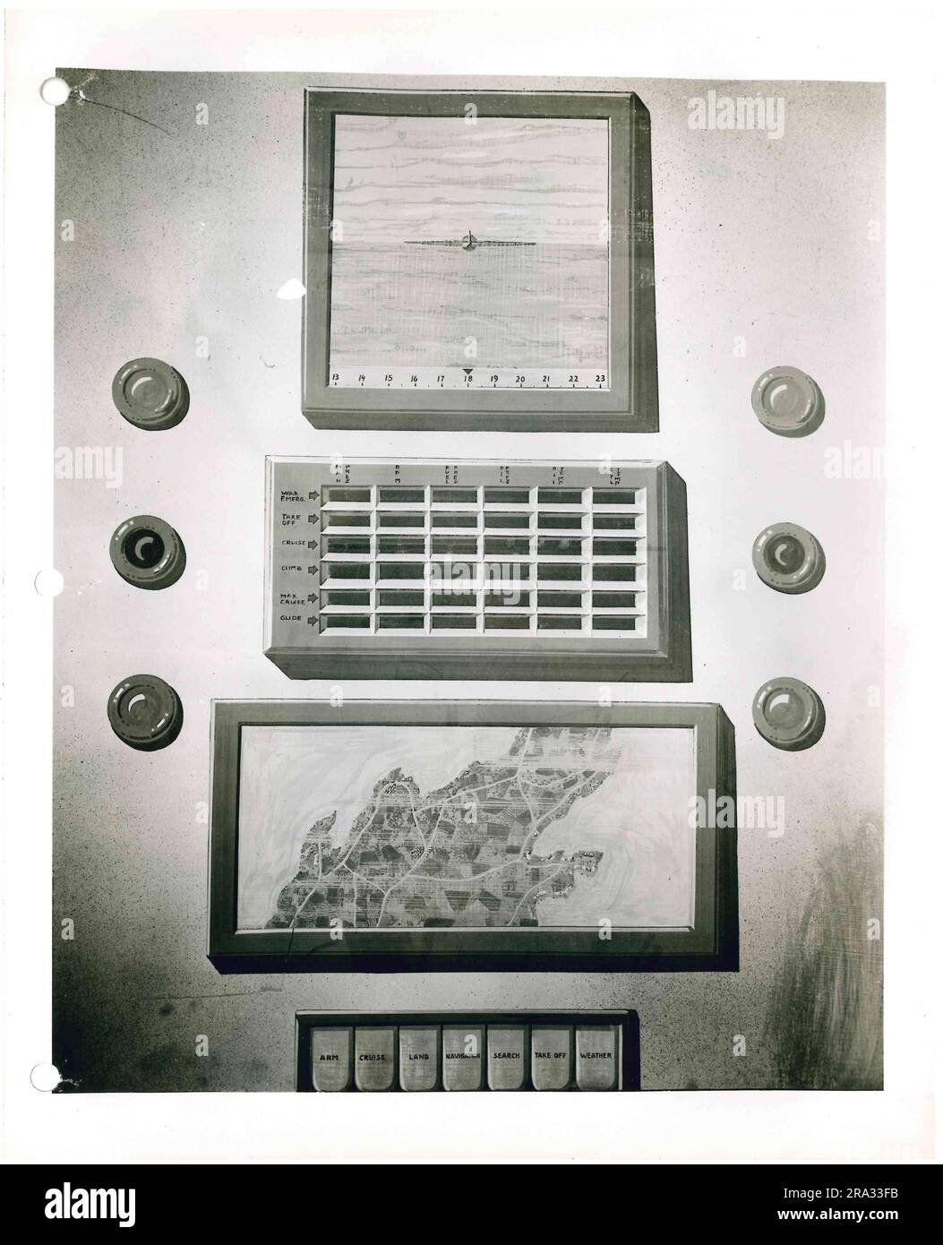 Photograph of Artist's Rendering of Airplane Sensors and Guidance ...