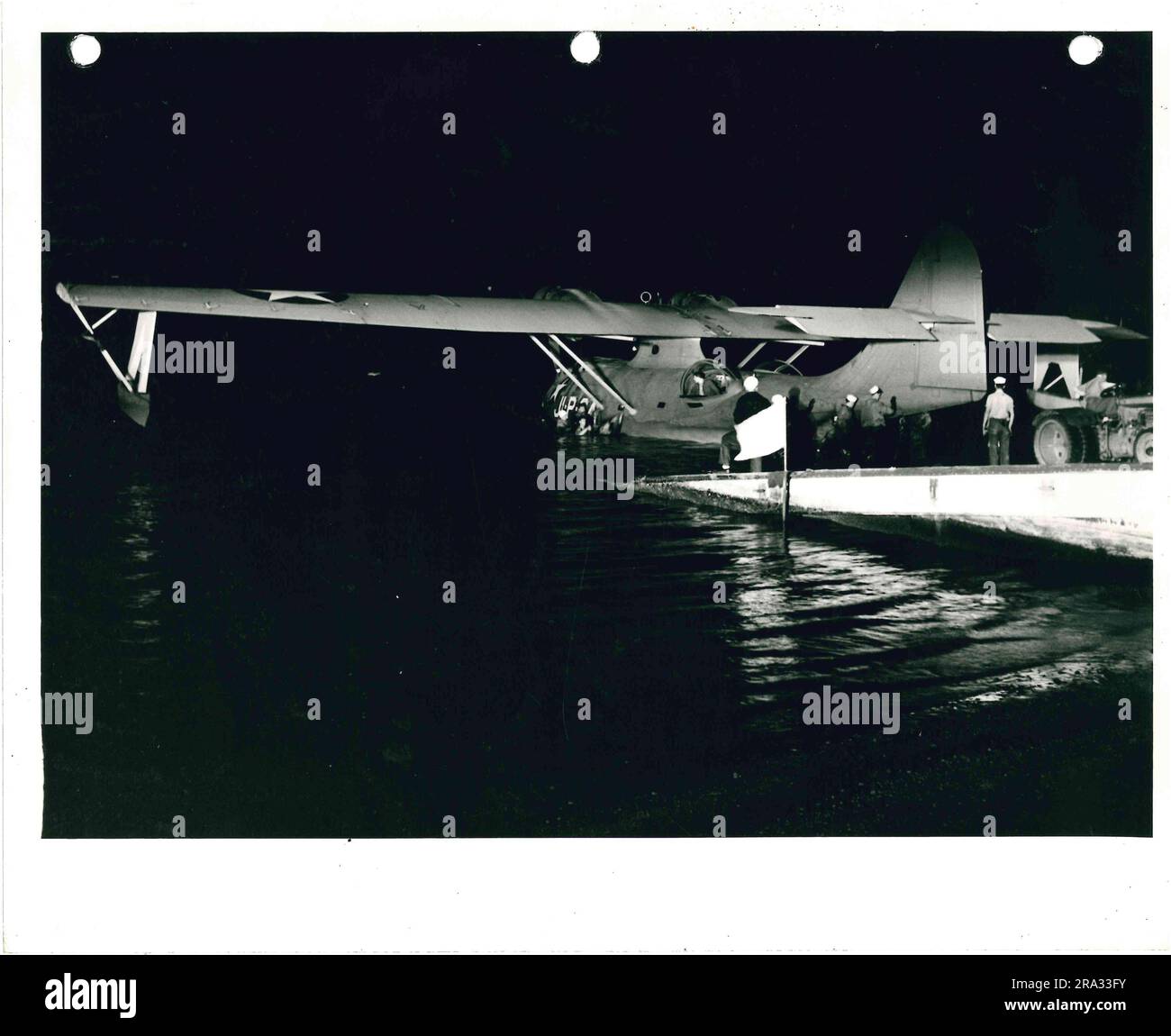 Photograph of Airplane in Water Stock Photo - Alamy