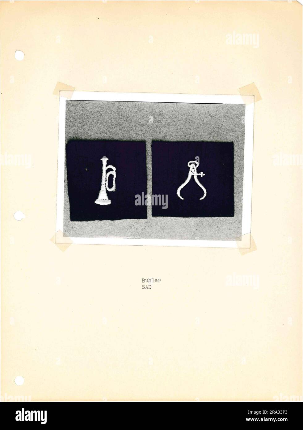 Photograph of Bugler (left) and SAD - Special Artificer Devices ...