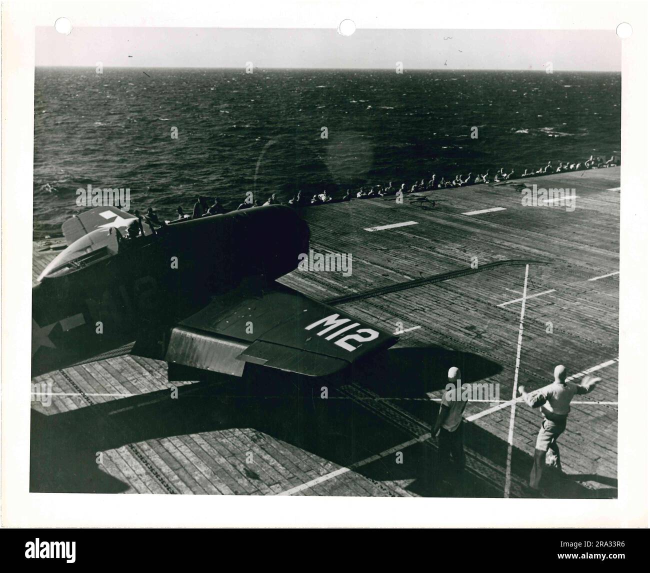 Photograph of "F8F Bearcat Aboard USS Ranger Stock Photo - Alamy