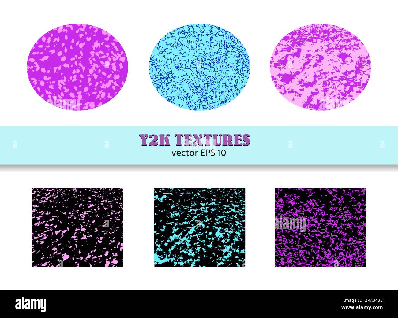 Set of y2k grunge textures. Overlay design Stock Vector Image & Art - Alamy