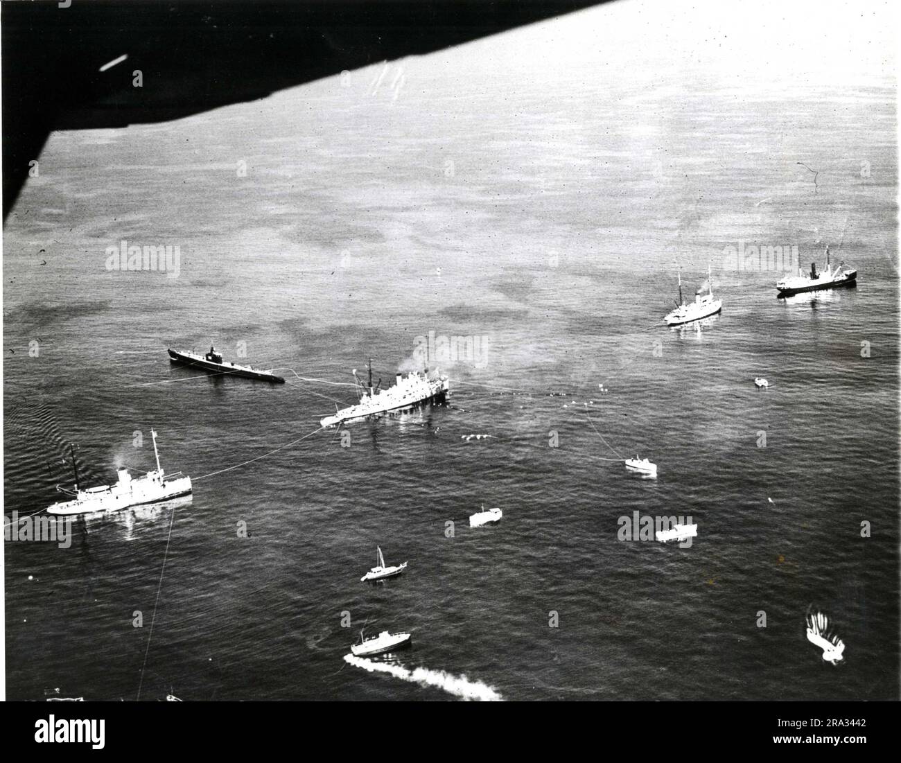 Aerial View of the Rescue Operation of the USS Squalus Stock Photo - Alamy