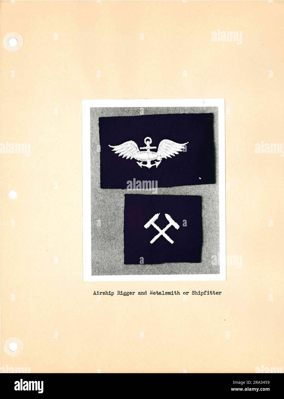 Photograph of Airship Rigger (top) and Metalsmith or Shipfitter (bottom ...