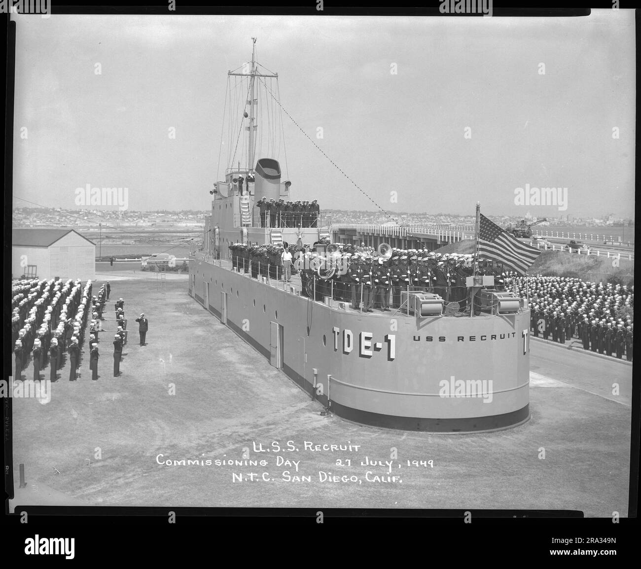 USS Recruit Commissioning Day, Naval Training Center, San Diego, Calif ...