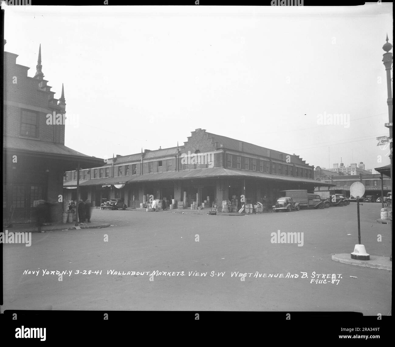 View Southwest from West Avenue and B Street. Photograph looking ...