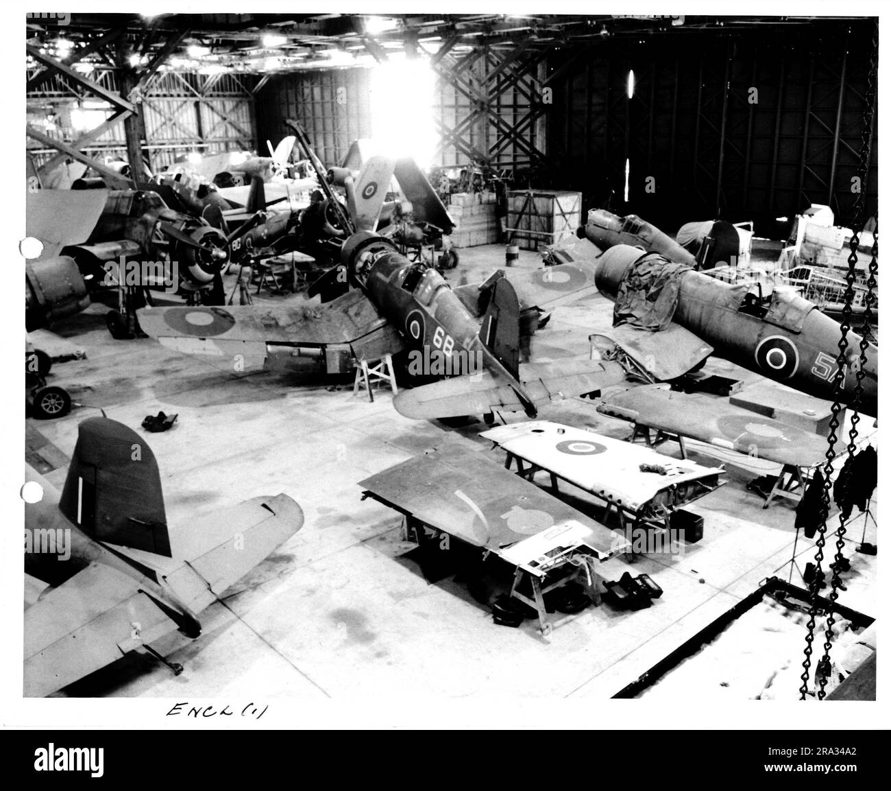 Aircraft in a Hangar at the Naval Air Station at Brunswick, Maine ...