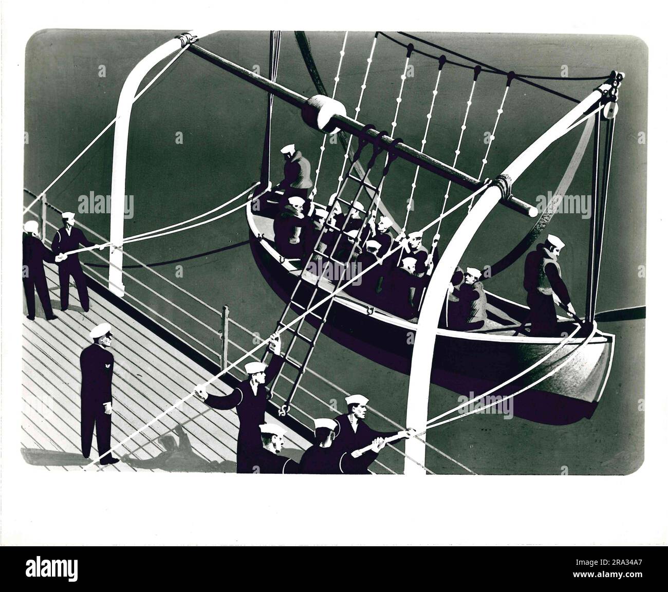 Lowering lifeboat hi-res stock photography and images - Alamy