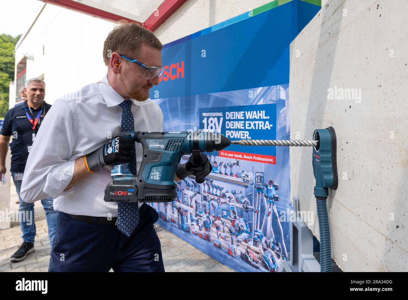 Sebnitz, Germany. 30th June, 2023. Minister President Michael ...