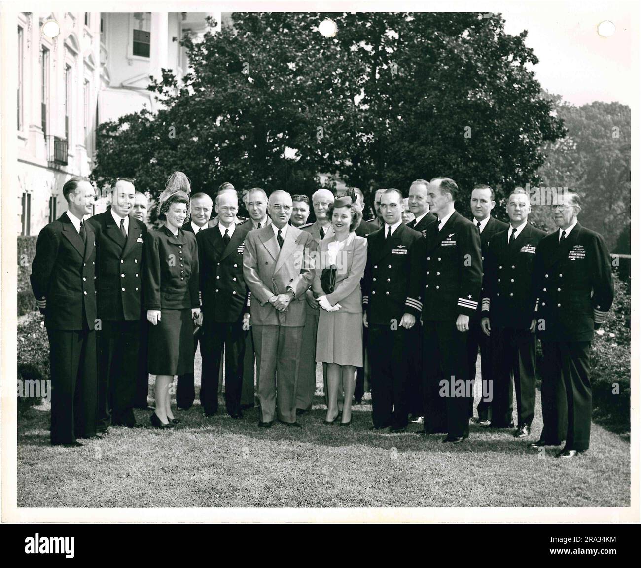 Photograph of President Truman, Flight Crew of The Truculent Turtle and ...