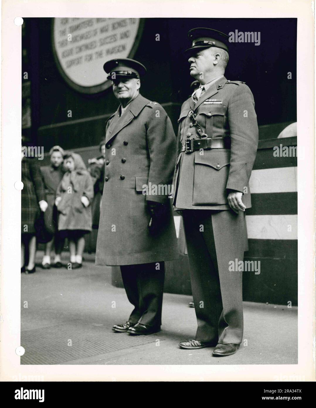 Photograph of Two Men in Military Uniform Standing Stock Photo - Alamy