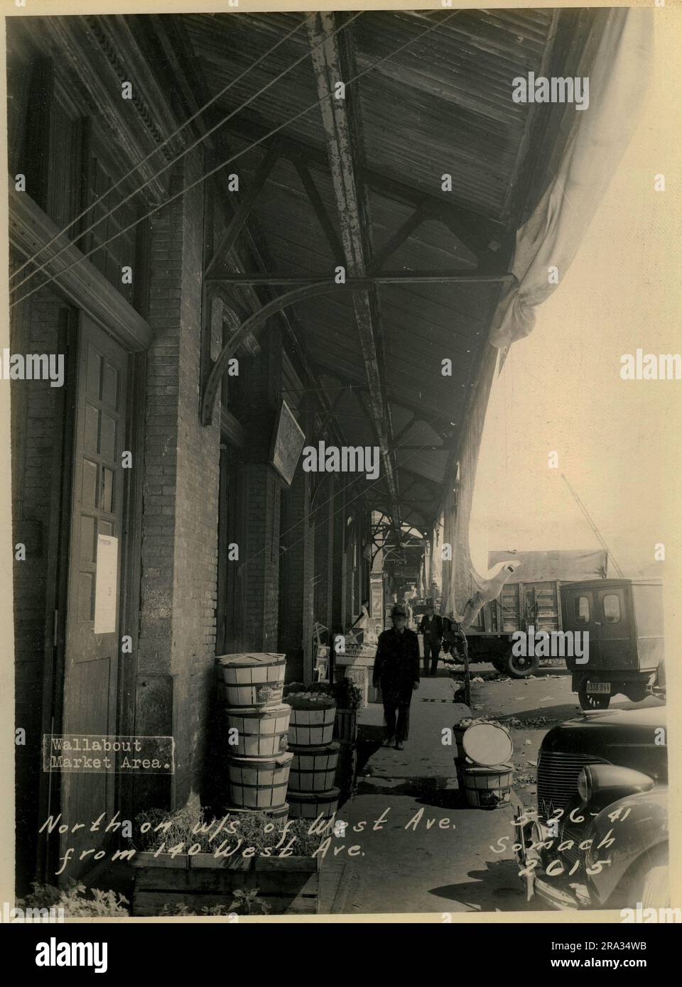 Photograph of exterior Wallabout Market, North on w/s of West Ave. from ...