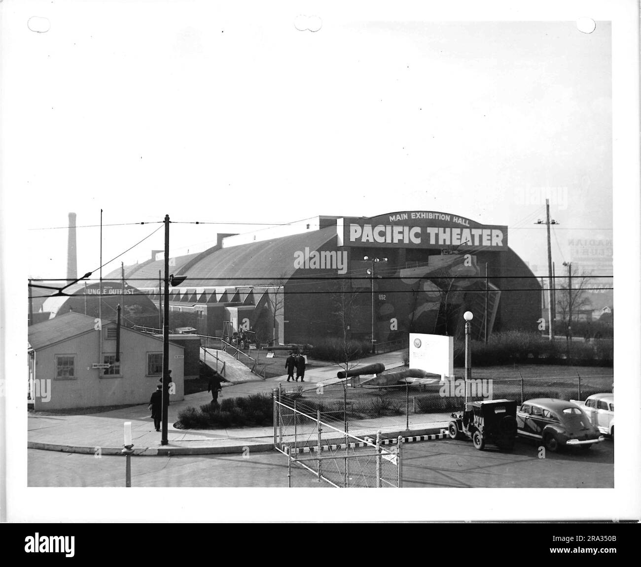 Exterior of main entrance hall Black and White Stock Photos & Images ...