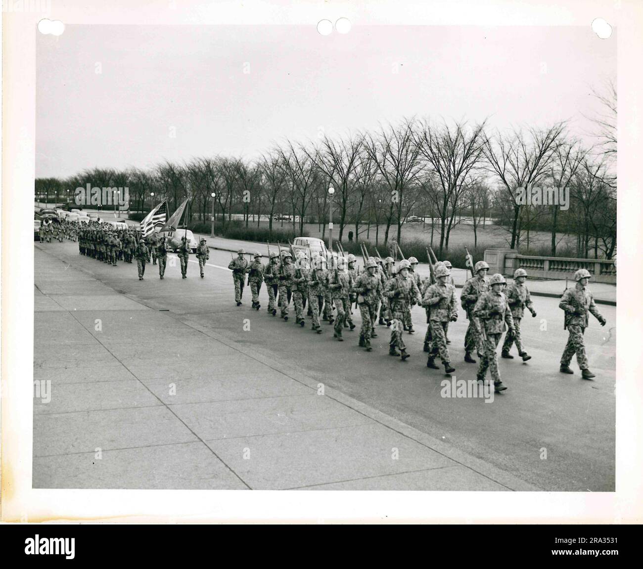 Photograph of Soldiers with Rifles in Military Parade Stock Photo - Alamy