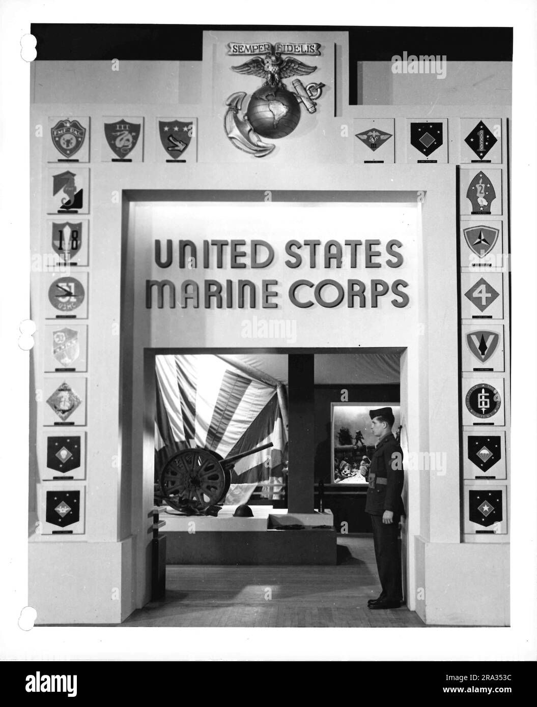 Photograph of Entrance to Marine Corps Exhibits Stock Photo - Alamy