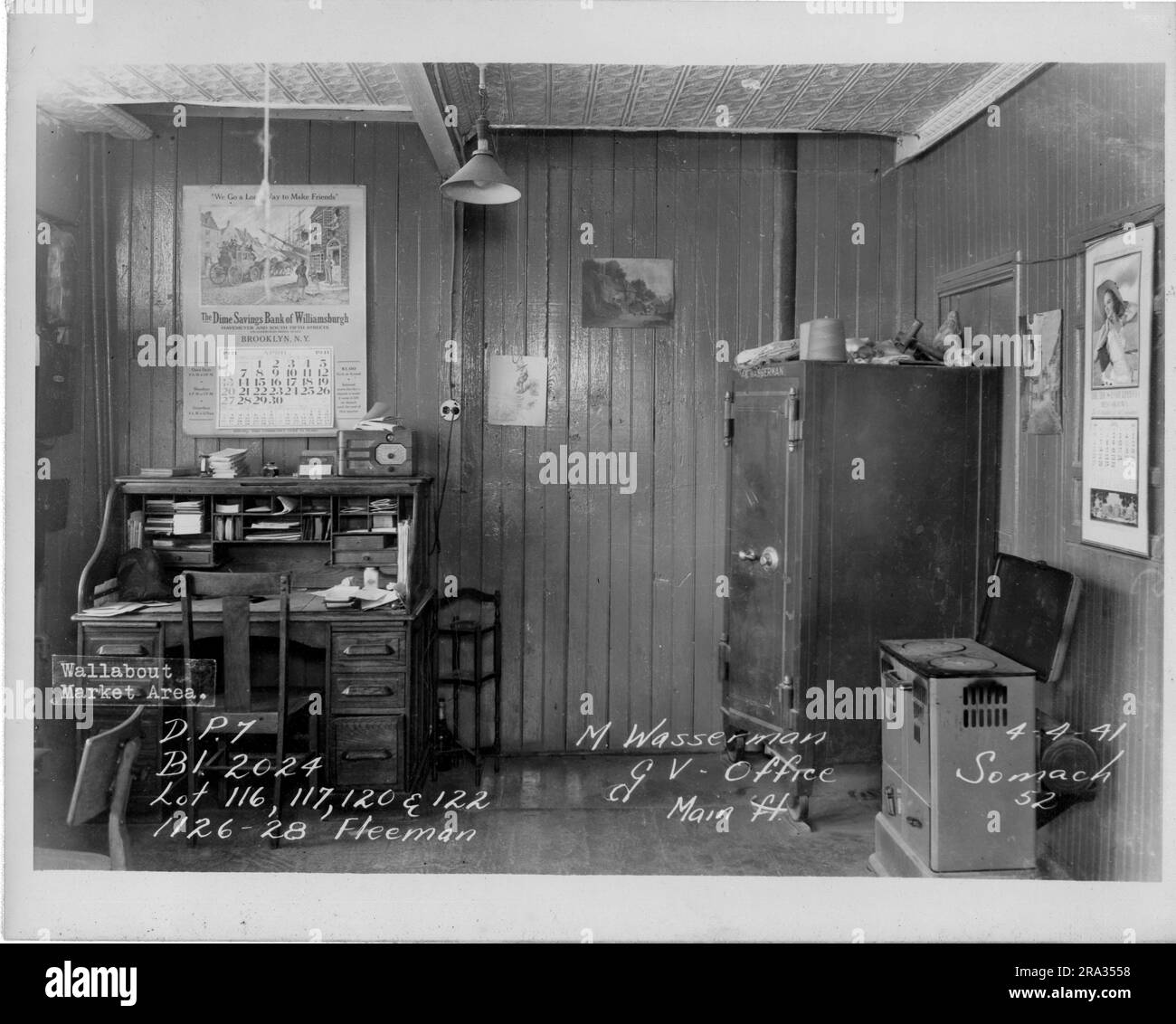 Photograph of interior Wallabout Market, D.P. 7, Lots 116, 117, 120 ...