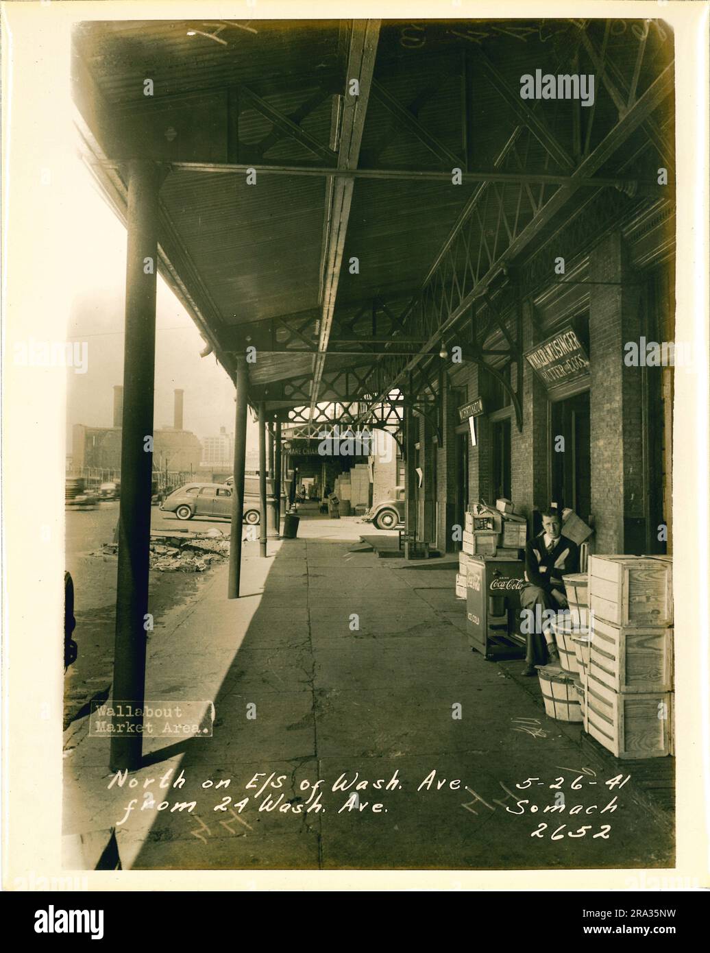 Photograph of exterior Wallabout Market, North on E/S of Washington Ave ...