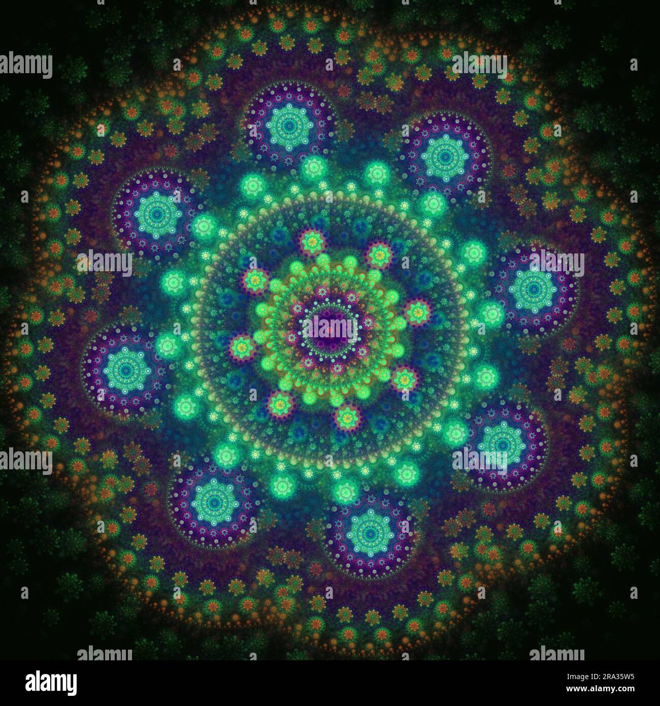 A vibrant colorful abstract kaleidoscopic background for wallpapers ...